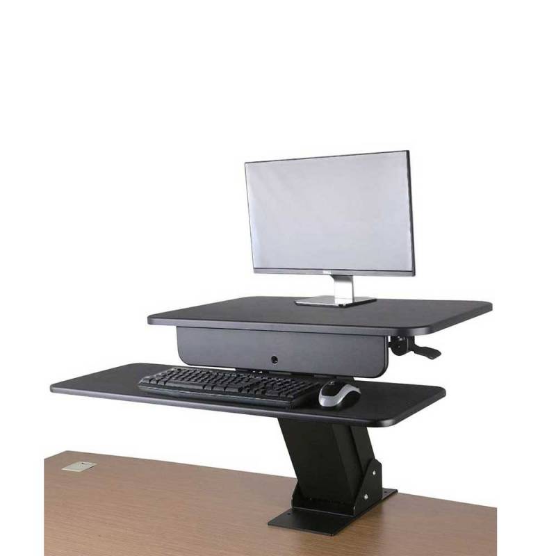 Sit Stand Desk Converter - Compact | HSI Hospital Furniture | Reading