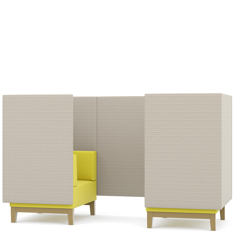 Fence two seater booth | HSI Hospital Furniture | London & South East